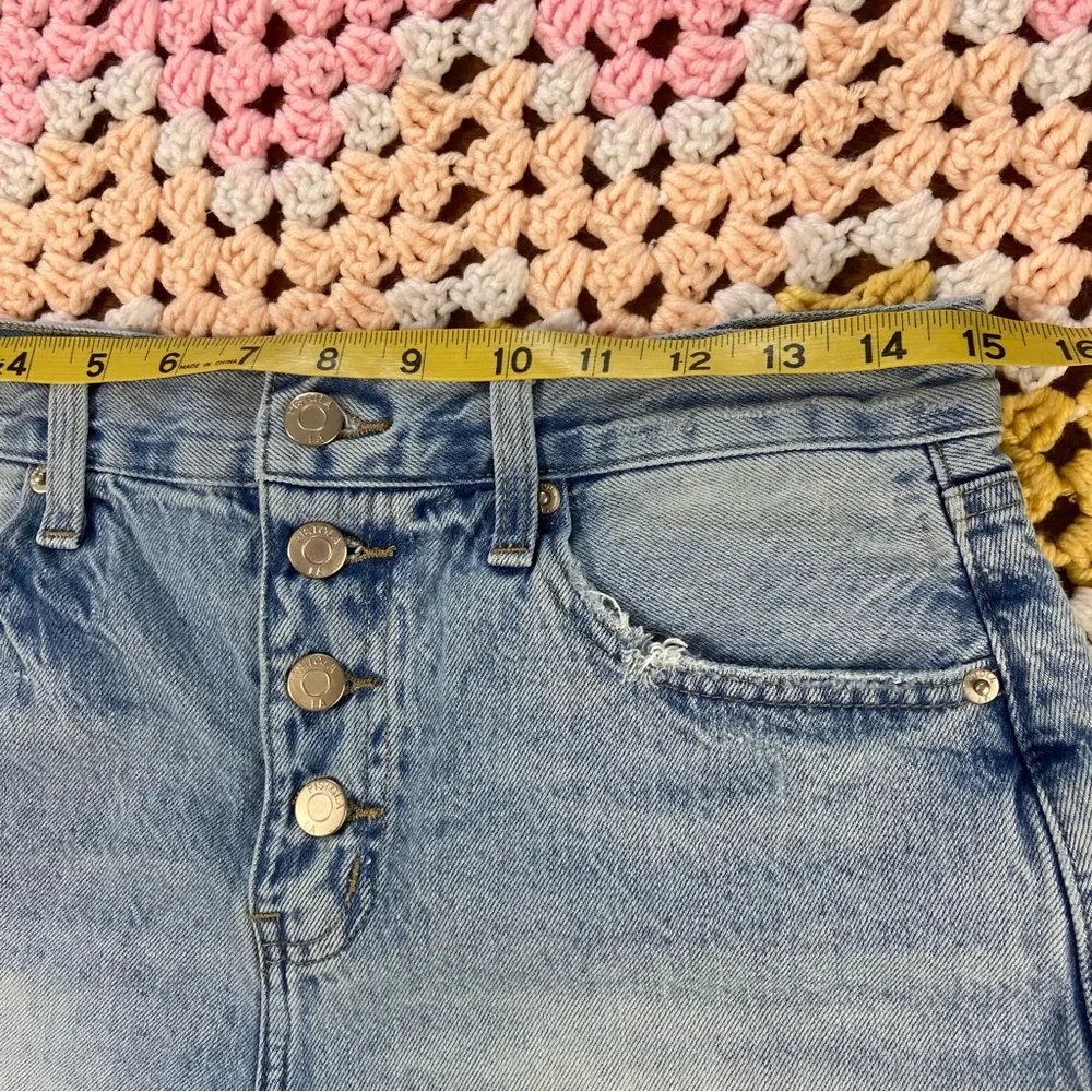 pistola | Shorts | Pistola Nova Distressed High Rise Light Blue Cut Off ...